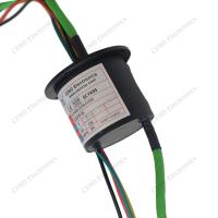China Solid Shaft Slip Ring with 4 Circuits 30A Power and Ethernet Channel for Industrial Rotary Equipment for sale