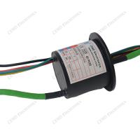 China Solid Shaft Slip Ring with 4 Circuits 30A Power and Ethernet Channel for Industrial Rotary Equipment for sale