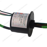 China Solid Shaft Slip Ring with 4 Circuits 30A Power and Ethernet Channel for Industrial Rotary Equipment for sale