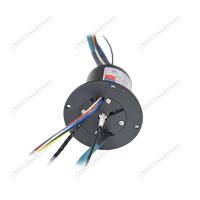 China Ethernet Slip Ring with Power Signal Gigabit Ethernet and Fiber Optic Channels for Industrial Rotary Equipment for sale