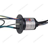China Ethernet Slip Ring with Power Signal Gigabit Ethernet and Fiber Optic Channels for Industrial Rotary Equipment for sale