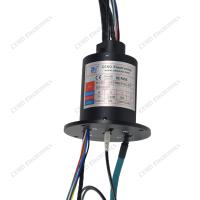 China Ethernet Slip Ring with Power Signal Gigabit Ethernet and Fiber Optic Channels for Industrial Rotary Equipment for sale