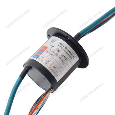 China Ethernet Slip Ring with Gold Contact for Power and Ethernet for sale