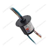 China Ethernet Slip Ring with Gold Contact for Power and Ethernet for sale