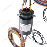 China Opto Electric Hybrid Flange Slip Ring for 360 Degree Continuous Rotation for sale