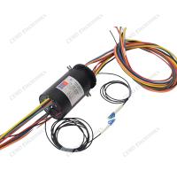 China Opto Electric Hybrid Flange Slip Ring for 360 Degree Continuous Rotation for sale