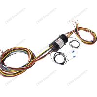 China Opto Electric Hybrid Flange Slip Ring for 360 Degree Continuous Rotation for sale