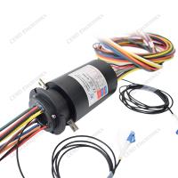 China Opto Electric Hybrid Flange Slip Ring for 360 Degree Continuous Rotation for sale