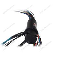 China Ethernet Hybrid Slip Ring with 10 Power Circuits and 63 Signal Channels for Unlimited 360 Degree Rotation for sale