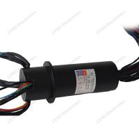 China Ethernet Hybrid Slip Ring with 10 Power Circuits and 63 Signal Channels for Unlimited 360 Degree Rotation for sale