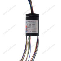 China Flange Capsule Slip Ring with 25 Circuits of 5A for Robot Articulation and Compact Pan Tilt for sale