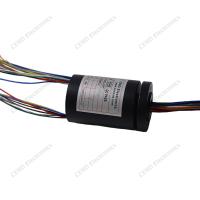 China Flange Capsule Slip Ring with 25 Circuits of 5A for Robot Articulation and Compact Pan Tilt for sale