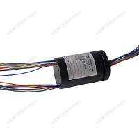China Flange Capsule Slip Ring with 25 Circuits of 5A for Robot Articulation and Compact Pan Tilt for sale