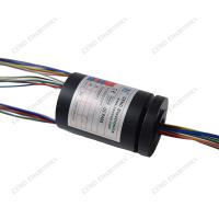 China Flange Capsule Slip Ring with 25 Circuits of 5A for Robot Articulation and Compact Pan Tilt for sale