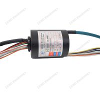 China Ethernet Slip Ring with Integrated Power Signal and Network Channels for 360° Rotation for sale