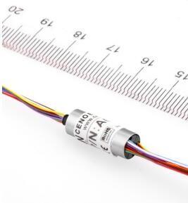 China IP54 Thumb Capsule Slip Ring 8 Circuits 10mm OD Low Torque Low Electrical Noise for sale