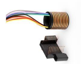 China CENO SCN12A 28AWG Two Half Style Slip Ring - 6 Circuits, 2A Current, 100 RPM Speed for sale