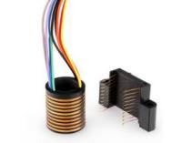 China CENO SCN12A 28AWG Two Half Style Slip Ring - 6 Circuits, 2A Current, 100 RPM Speed for sale