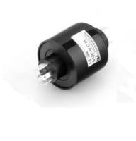 China High Current 32mm Slip Ring with 4 Flat Pins - 2x2A + 2x14A Rating for Industrial Applications for sale