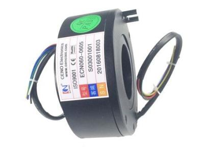 China Gimbal Pedestal Hollow Shaft Slip Ring with 60mm Through Bore, USB Gigabit Ethernet, 380V AC, IP54 Rated for sale