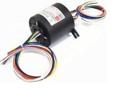 China 25.4mm Through Bore Slip Ring Precious Metal 15A 380VAC Low Friction Rotary Joint for sale