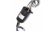 China 1000M Ethernet Slip Ring with 25.4mm Bore and 300 RPM Speed for Motion Simulators for sale