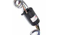 China 1000M Ethernet Slip Ring with 25.4mm Bore and 300 RPM Speed for Motion Simulators for sale