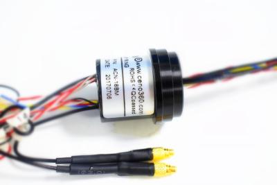 China Mini Capsule Slip Ring AWG30# Lead Wire 18 Circuits 1A 240VAC for Automation Equipment for sale