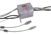 China Middle Size USB Slip Ring with Ø18mm Through Hole for USB 2.0 Signal Transmission up to 300 RPM for sale