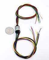 China Miniature Slip Ring Connector 360° Continuous Rotation 5.5mm-15.5mm OD for Weak Current for sale