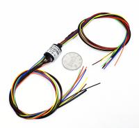 China Miniature Slip Ring Connector 360° Continuous Rotation 5.5mm-15.5mm OD for Weak Current for sale