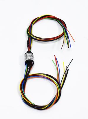 China Miniature Slip Ring Connector 360° Continuous Rotation 5.5mm-15.5mm OD for Weak Current for sale