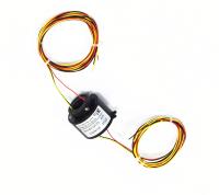 China 12.7mm Through Hole Slip Ring with 3×2A Current Rating and IP54 Protection for Construction Equipment for sale