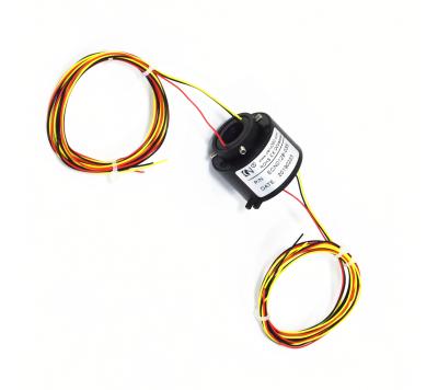 China 12.7mm Through Hole Slip Ring with 3×2A Current Rating and IP54 Protection for Construction Equipment for sale