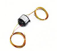 China 12.7mm Through Hole Slip Ring with 3×2A Current Rating and IP54 Protection for Construction Equipment for sale