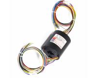China 18 Circuit Through Hole Slip Ring , 12.7mm Mini Slip Ring For Radar Antenna for sale