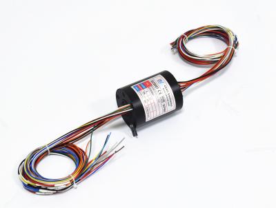 China Hollow Shaft Slip Ring 12.7mm Through Bore Brush Wire Design Compact Stable Signal for sale