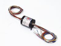 China Hollow Shaft Slip Ring 12.7mm Through Bore Brush Wire Design Compact Stable Signal for sale