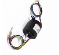 China 1000RPM Through Bore Slip Ring 12 Circuits 25.4mm Hole Precious Metal Contact for sale