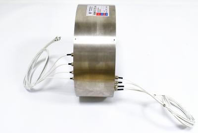 China Carbon Brush Cable Reel Slip Ring 1000VAC with Stainless Steel Housing - 4×7.5A Current Rating, 0-10 RPM Speed for sale