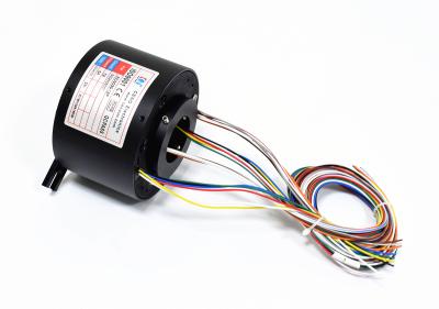 China 12 Circuit 6A Through Hole Slip Ring 35mm Bore for Robot Signal Power Transmission for sale