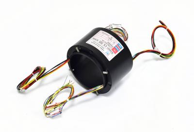 China 80mm Through Hole Slip Ring 4x10A Power 13 Signal 360° Rotation Smooth Low Torque for sale
