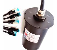 China 3 Channel Gigabit Ethernet Slip Ring 380VAC IP54 Rated with 300 RPM Speed for Industrial Automation for sale