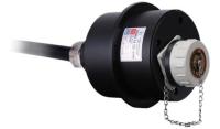 China Custom Stainless Steel IP66 Waterproof Slip Ring 50RPM 2 Fiber Optic Channels for sale
