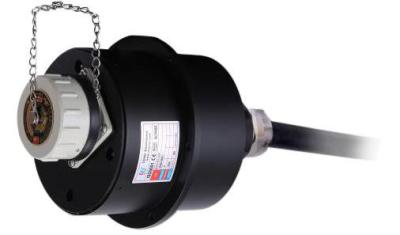 China IP66 Waterproof Stainless Steel Custom Slip Ring 50RPM 2 Fiber Optic Channels for sale