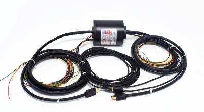 China 2 Circuit HDMI Slip Ring for VR Applications - 2K@90Hz Video, 380V AC, 0-300 RPM Rotation for sale