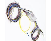China Single Channel Fiber Optic Rotary Joint with Power and Video Signal Transmission - 380VAC, 0-300 RPM, IP54 Rated for sale