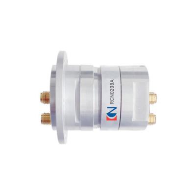 China 1500W Peak Power Coaxial RF Slip Ring 60 RPM with DC-8GHz Frequency Range for Simulation Testing for sale