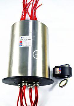 China 100A Current Copper Graphite Slip Ring Carbon Brushes - 96mm Diameter, IP54 Rated for Drill Cranes for sale
