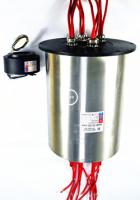 China 100A Current Copper Graphite Slip Ring Carbon Brushes - 96mm Diameter, IP54 Rated for Drill Cranes for sale